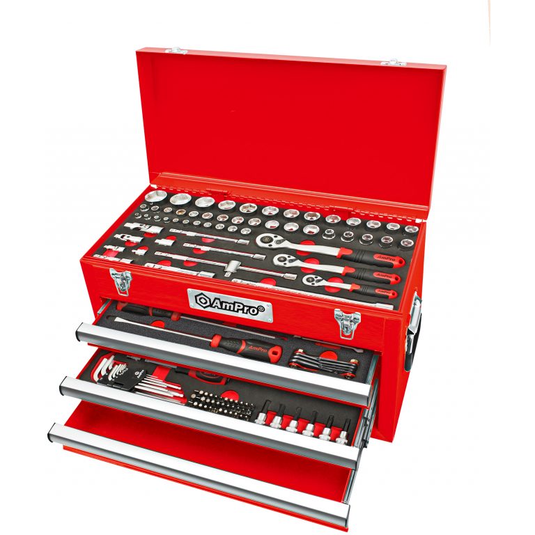 3 drawer bolt-fit tool & socket set – AmpPro